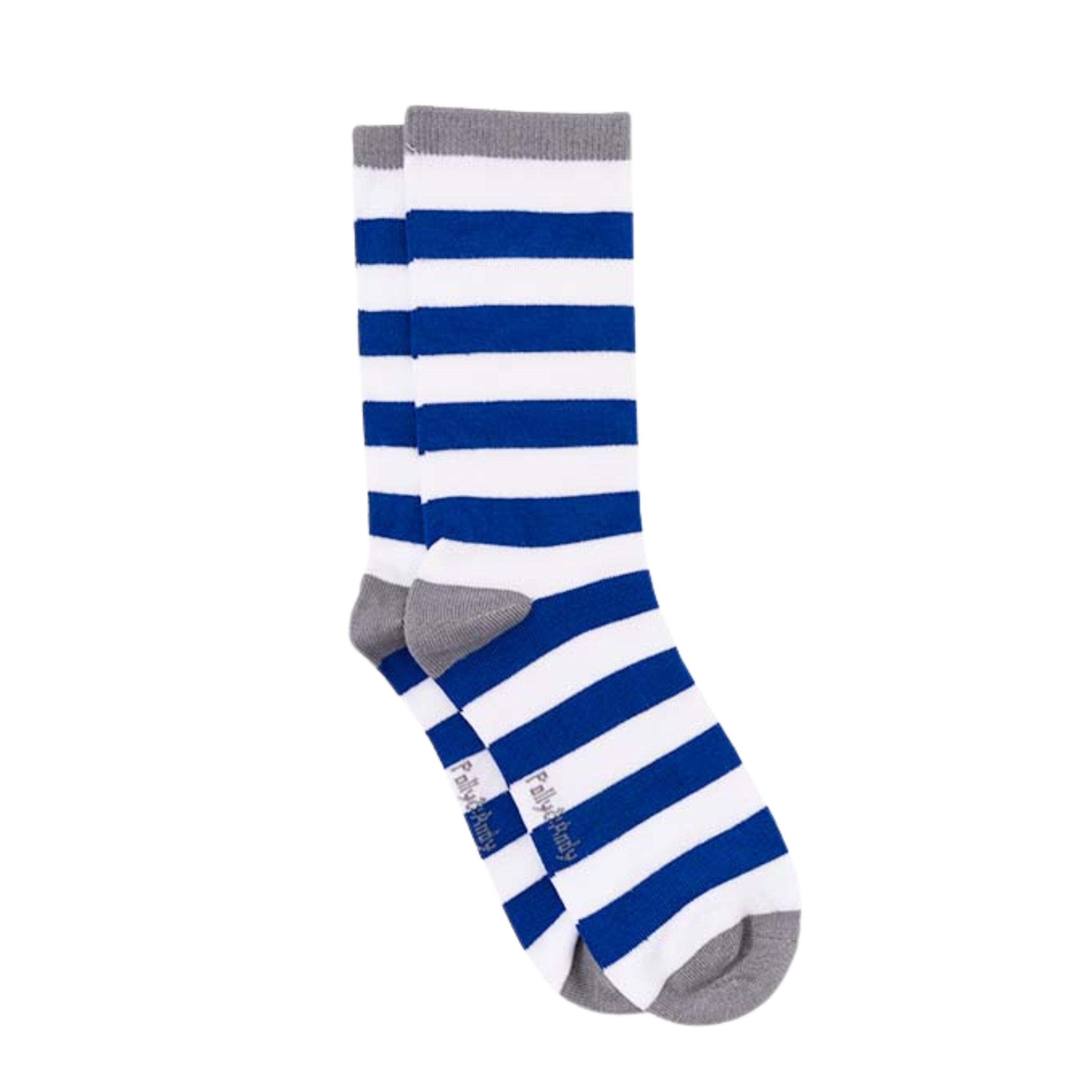 Blue & White Stripe Bamboo Sock (seamless toe) – Polly & Andy